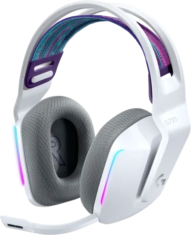 Logitech G733 Ultra-Lightweight White Wireless Gaming Headset - Qulaqlıqlar