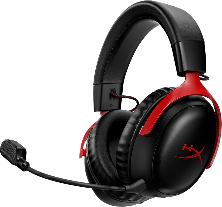 HyperX Cloud III Wireless Gaming Headset (Black-Red) (77Z46AA ...